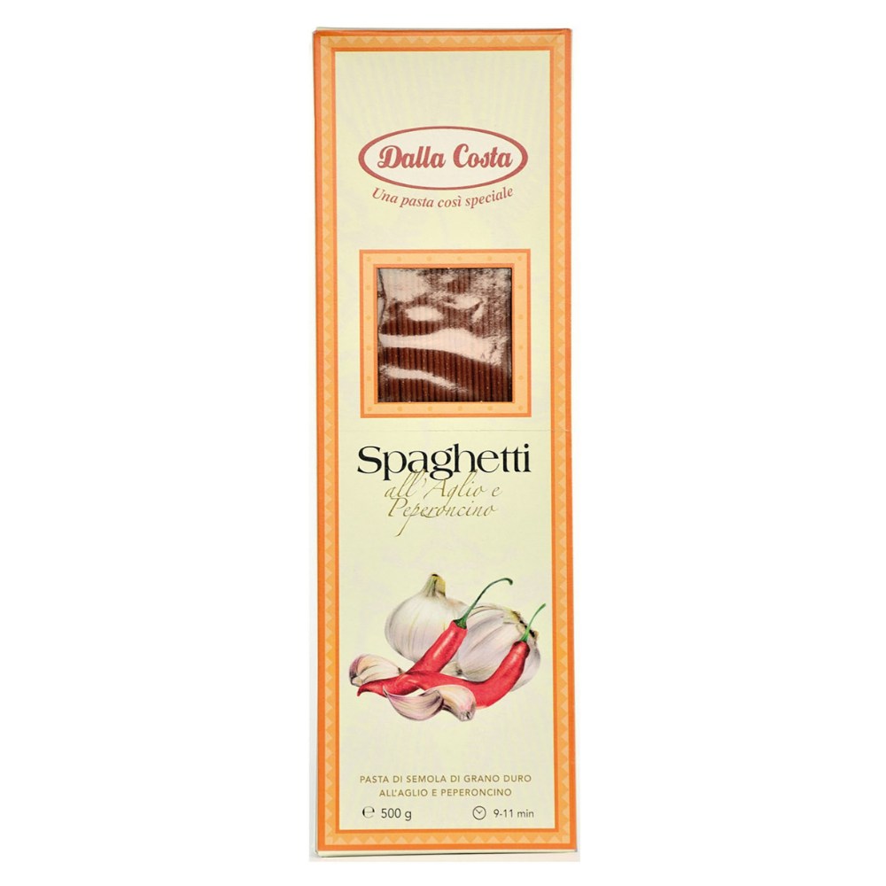 Dalla Costa Garlic and Chili Spaghetti - Made in Italy - Flavored Pasta ...